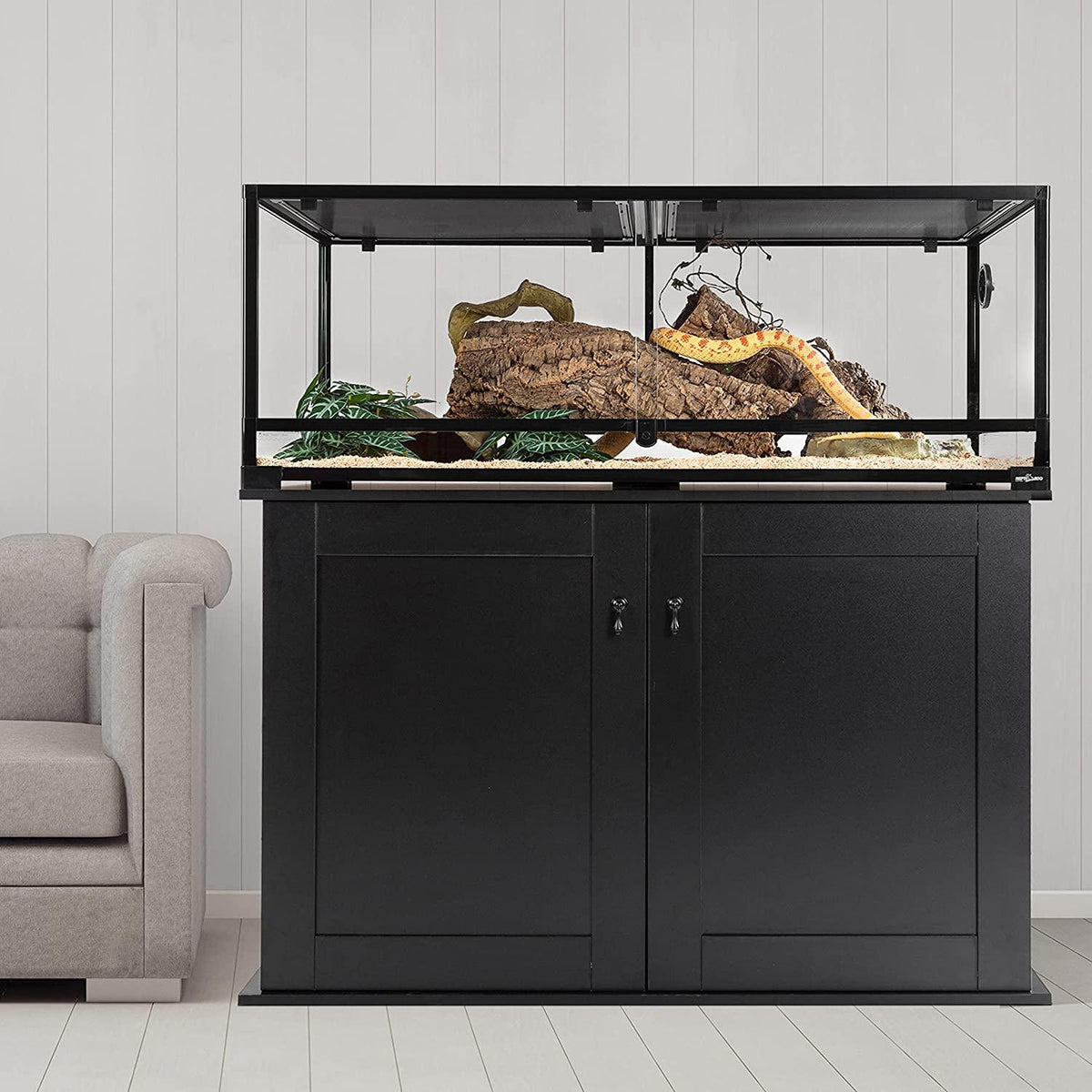 REPTI ZOO Storage Cabinet Terrarium Stand 48" x 24" x 30" for Large ...