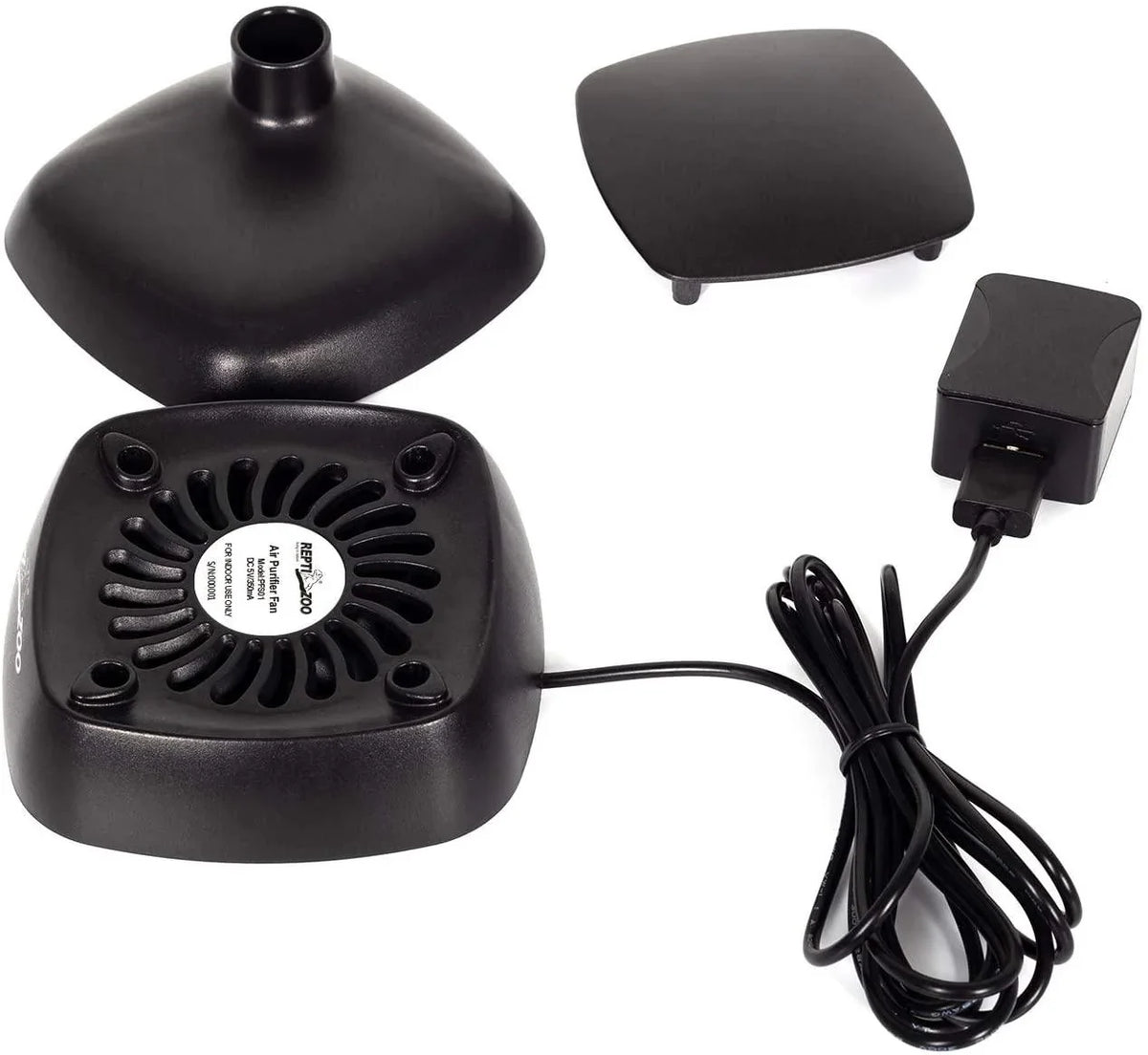 REPTI ZOO Reptile Dehumidifier Glass Terrarium Air Purifier Fan ...